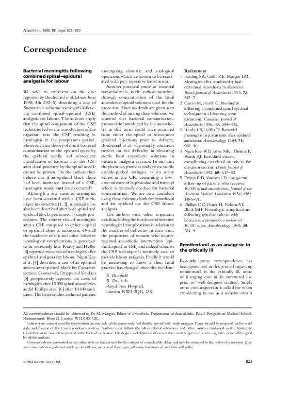 (PDF) Monitoring of hypoxaemic episodes in the late postoperative period