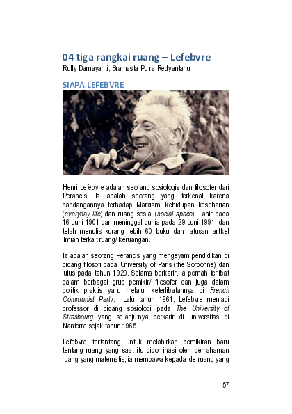 (PDF) Tiga Rangkai Ruang - Lefebvre