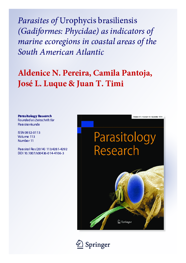 (PDF) Parasites of Urophycis brasiliensis (Gadiformes: Phycidae) as ...