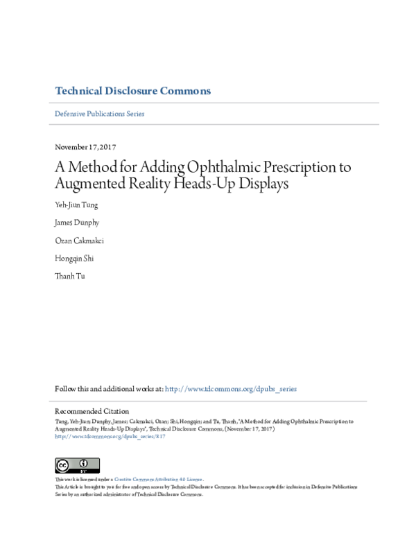(PDF) A Method for Adding Ophthalmic Prescription to Augmented Reality ...