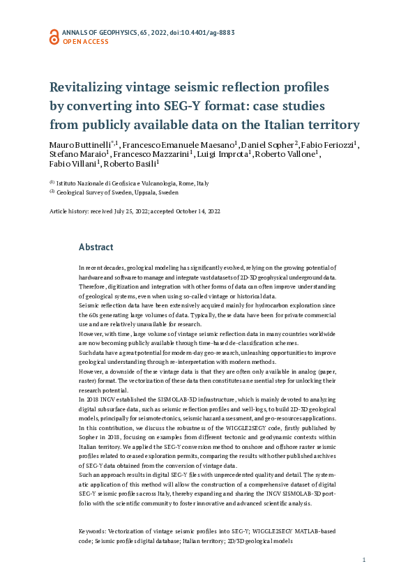 (PDF) Revitalizing vintage seismic reflection profiles by converting ...
