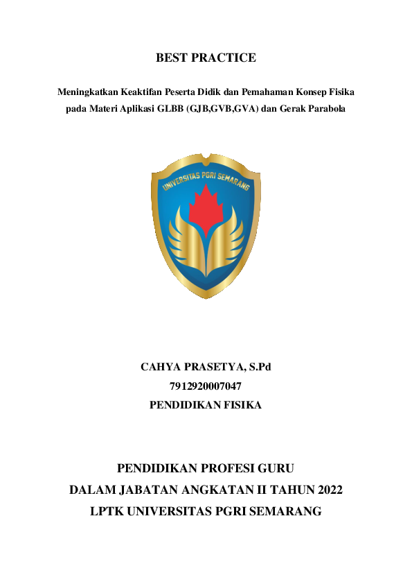 (PDF) BEST PRACTICE
