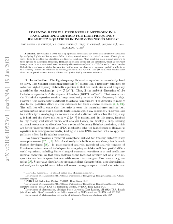 (PDF) Learning rays via deep neural network in a ray-based IPDG method ...