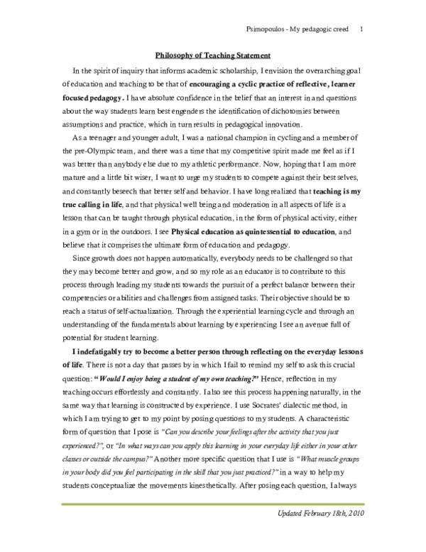 (PDF) Constantine's Pedagogic Creed