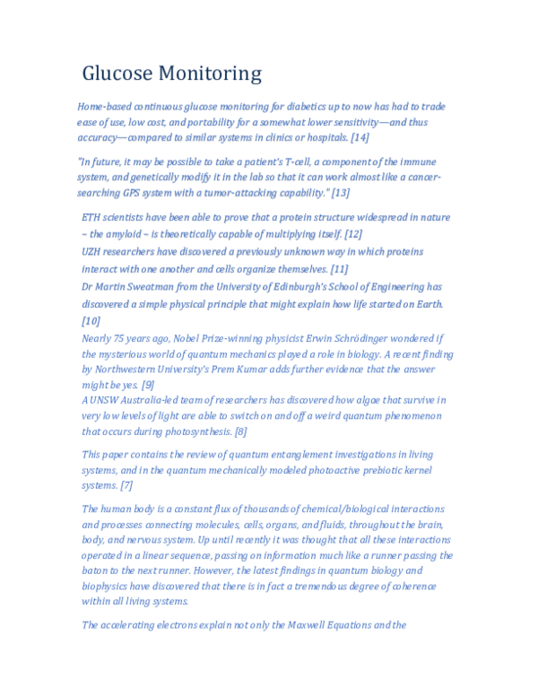 (PDF) Glucose Monitoring