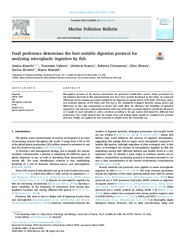 (PDF) Food preference determines the best suitable digestion protocol ...
