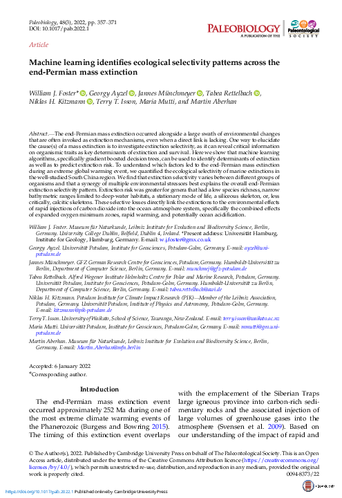 (PDF) Machine learning identifies ecological selectivity patterns ...
