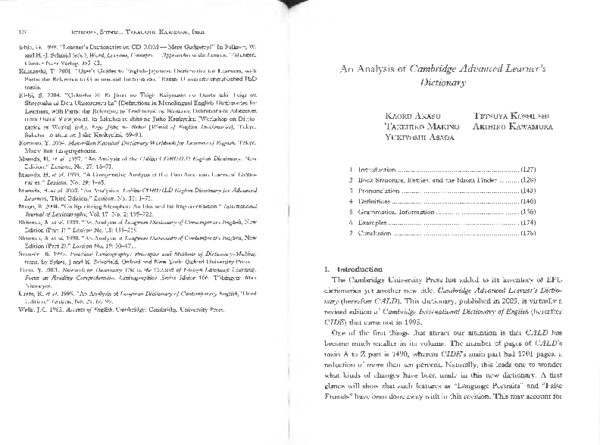 (PDF) An Analysis of Cambridge Advanced Learner's Dictionary
