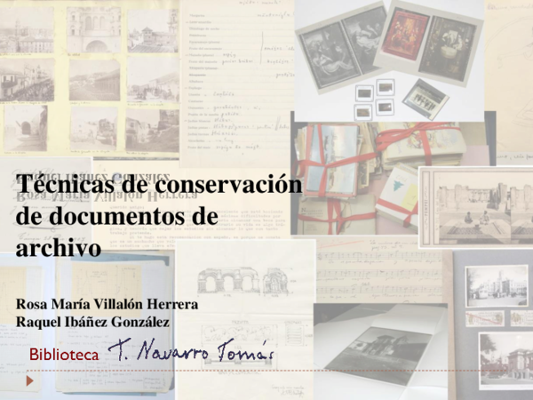 (PDF) Técnicas de conservación de documentos de archivo