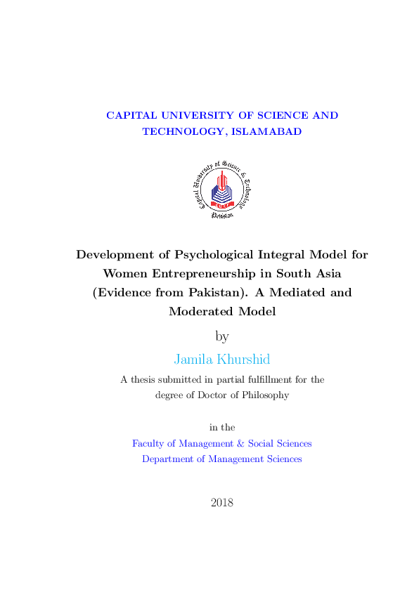 (PDF) Development of Psychological Integral Model for Women ...
