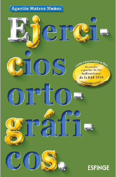 (PDF) Ejercicios Ortograficos - Agustin Munoz