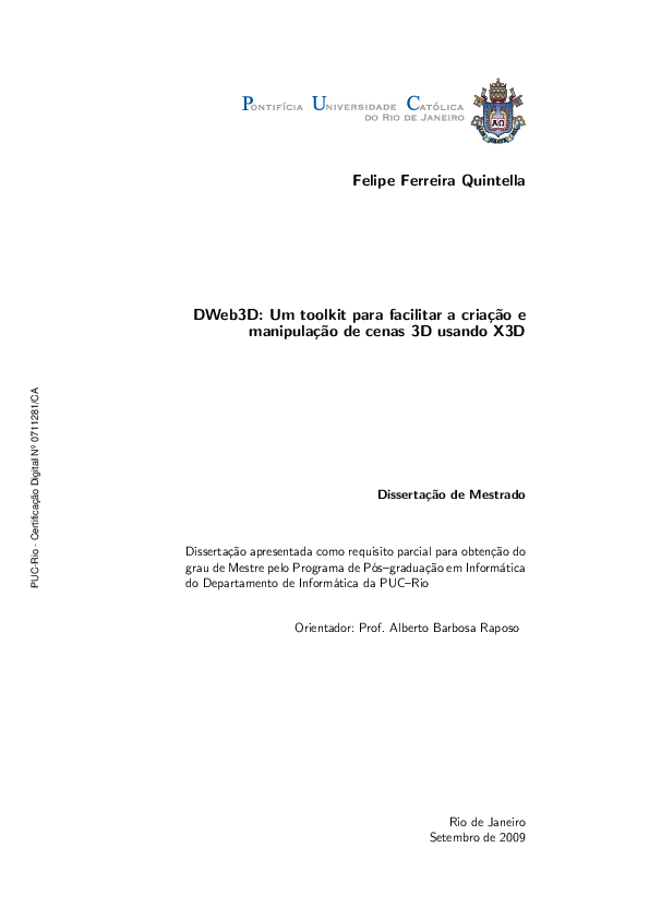 (PDF) DWEB3D: Um Toolkit Para Facilitar a Criação e Manipulação De ...