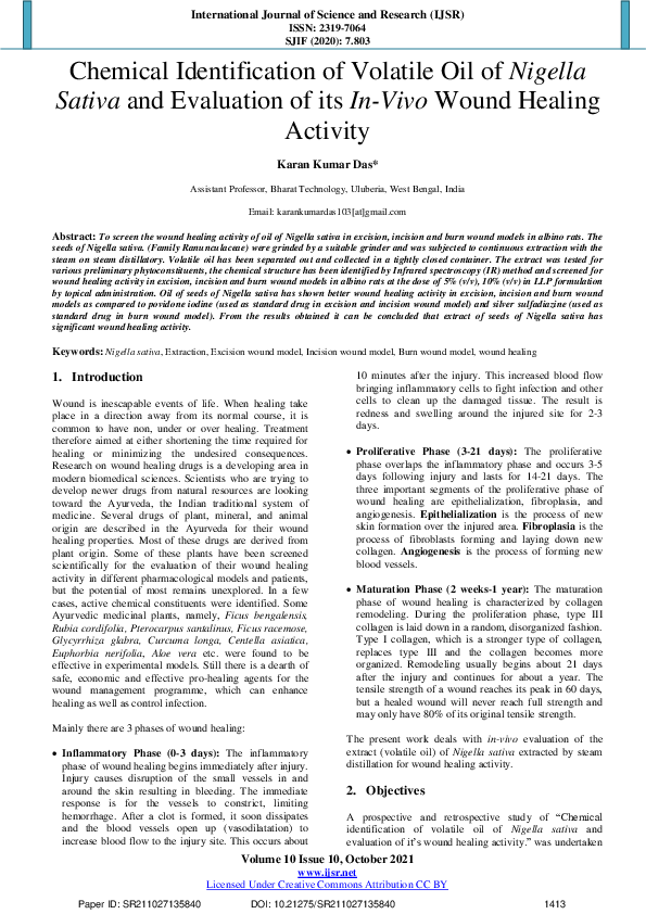 (PDF) Chemical Identification of Volatile Oil of Nigella Sativa and ...
