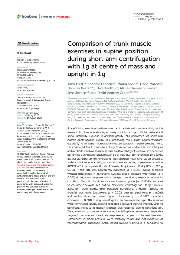 (PDF) Comparison of trunk muscle exercises in supine position during ...