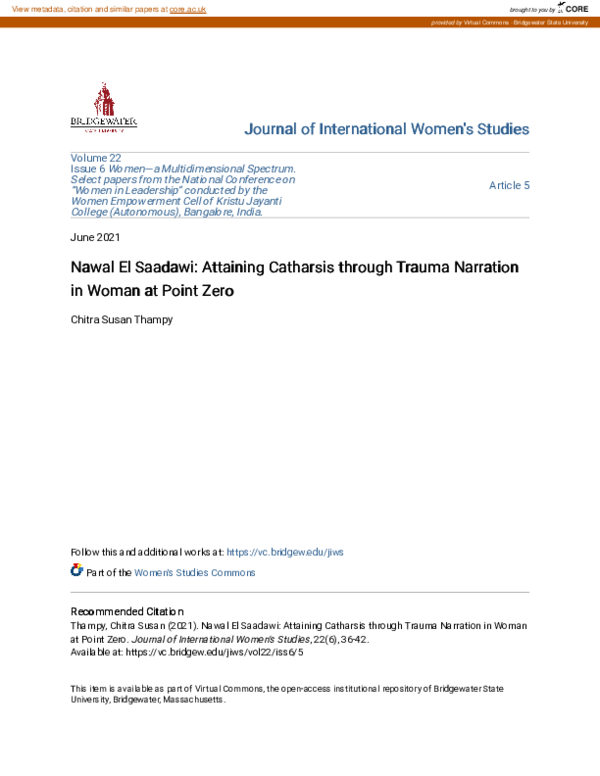 (PDF) Nawal El Saadawi: Attaining Catharsis through Trauma Narration in ...