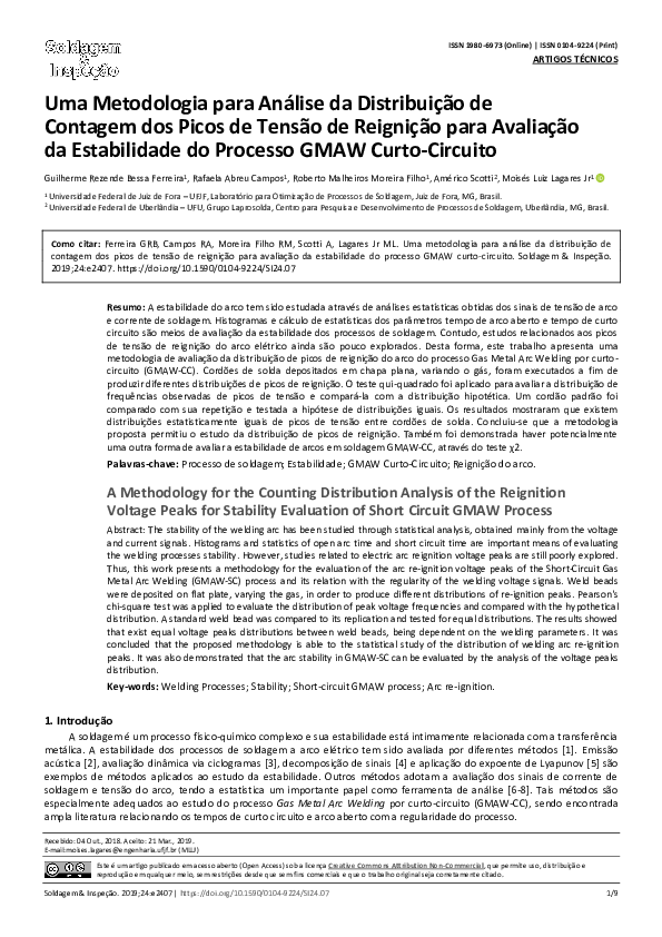 (PDF) Uma Metodologia para Análise da Distribuição de contagem dos ...
