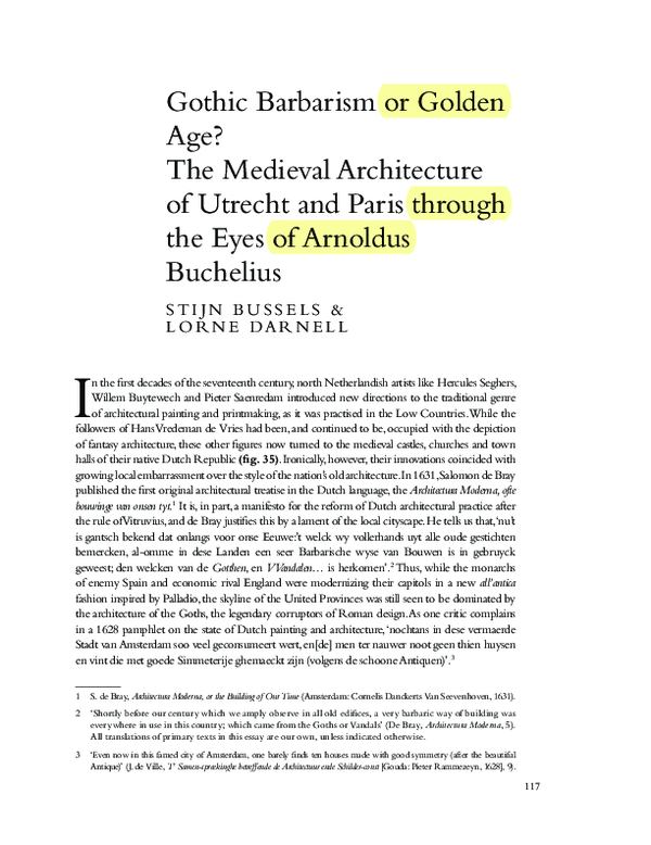 (PDF) Gothic Barbarism or Golden Age? The medieval architecture of ...