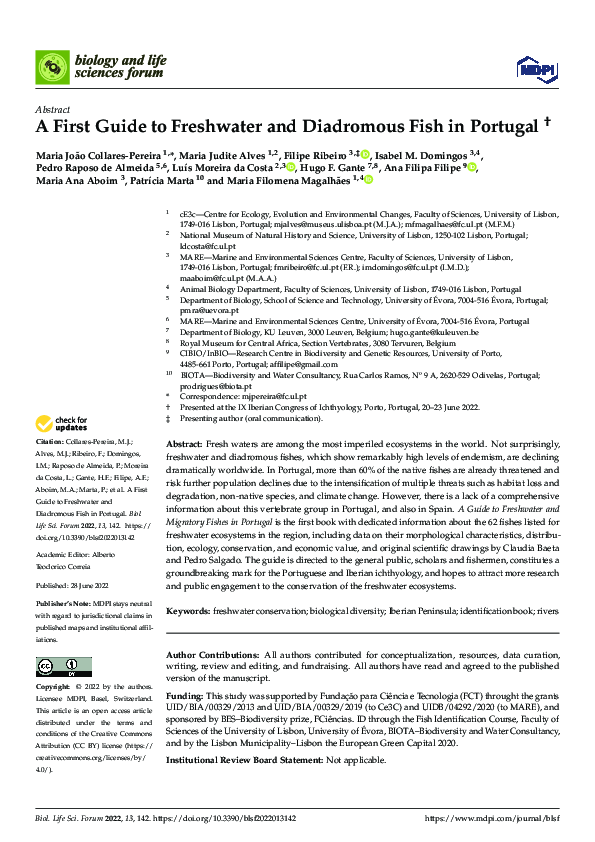 (PDF) A First Guide to Freshwater and Diadromous Fish in Portugal