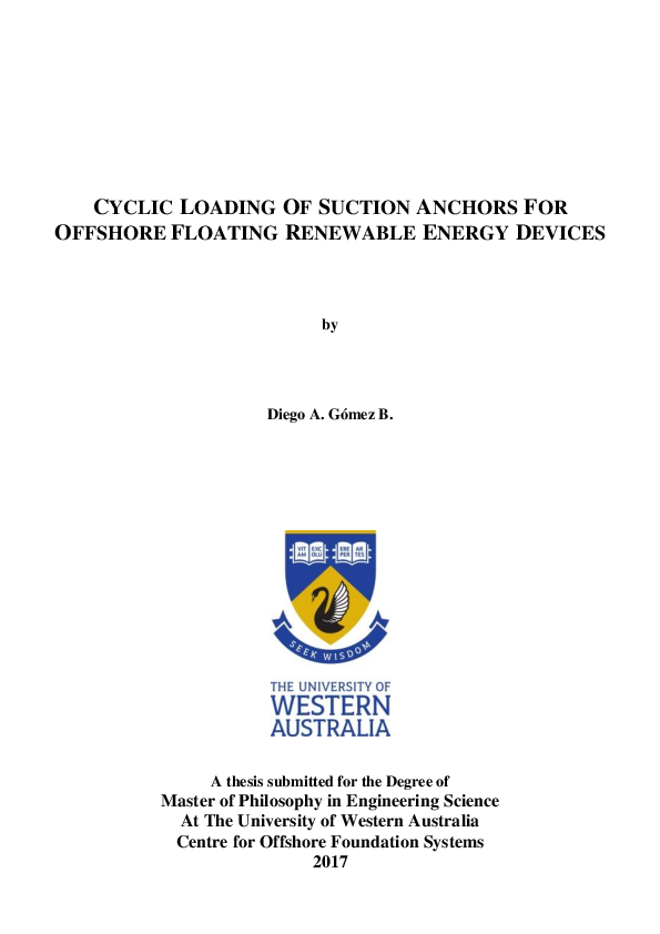 (PDF) Physical modelling of suction caisson anchors for offshore renewable devices