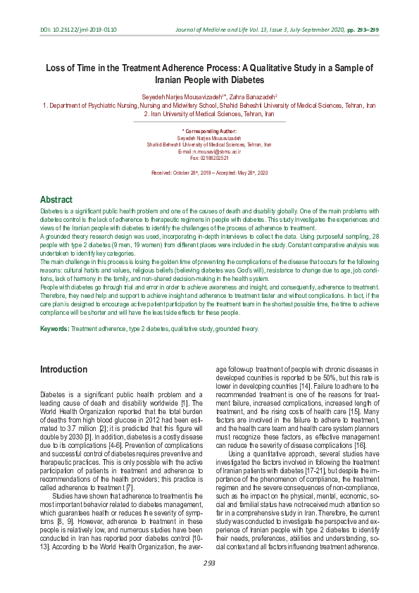 (PDF) Loss of Time in the Treatment Adherence Process: A Qualitative ...