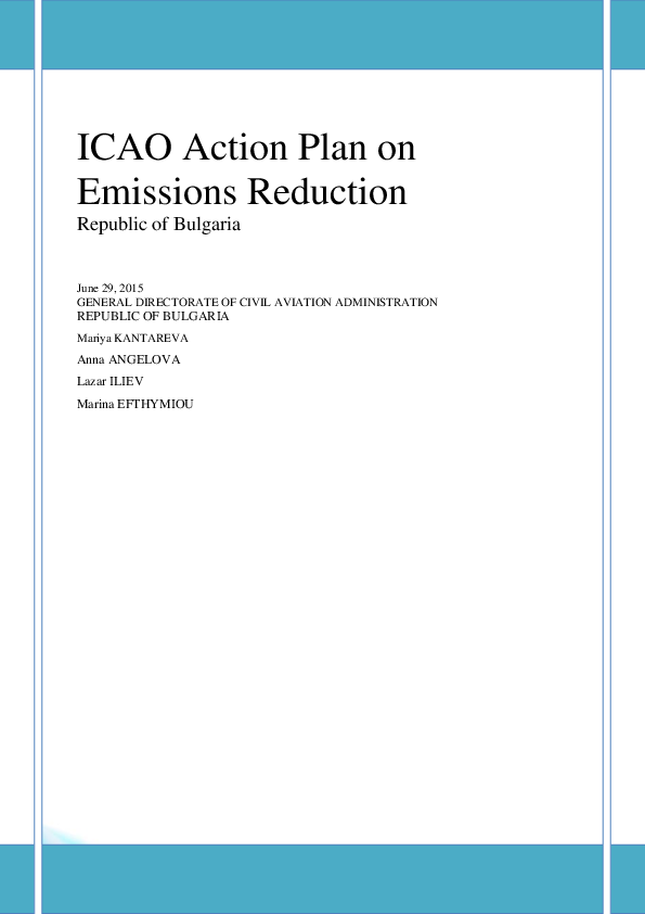 (PDF) ICAO action plan on emissions reduction: Republic of Bulgaria ...