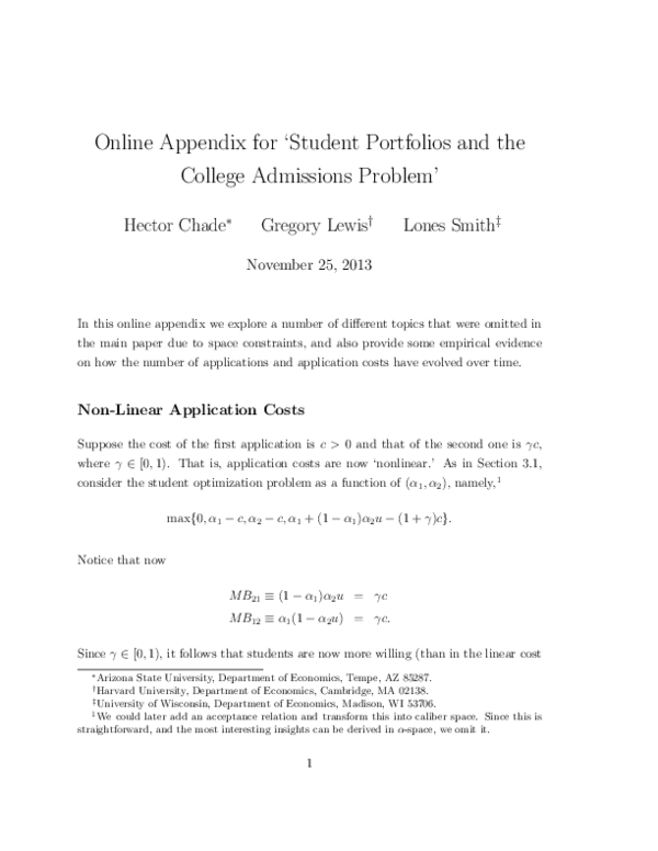 (PDF) Online Appendix for ‘Student Portfolios and the College ...