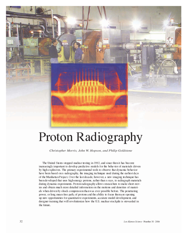 (PDF) Proton radiography
