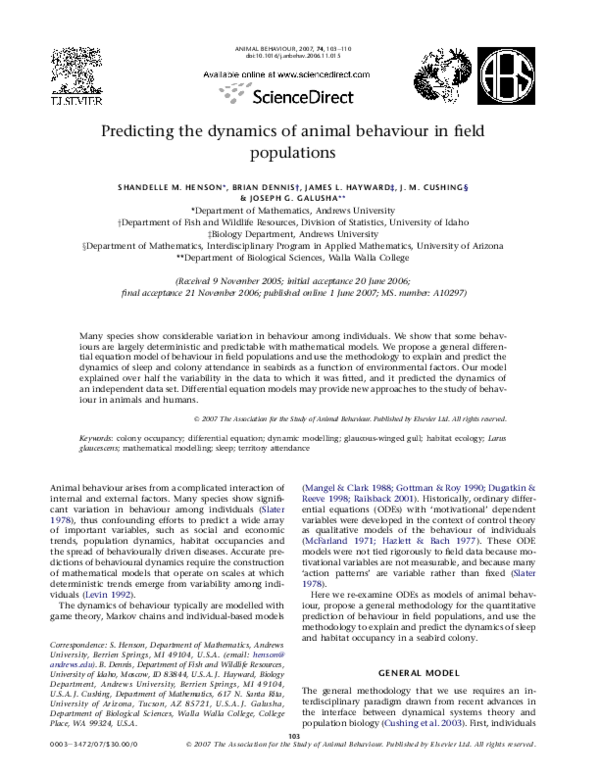 (PDF) Predicting