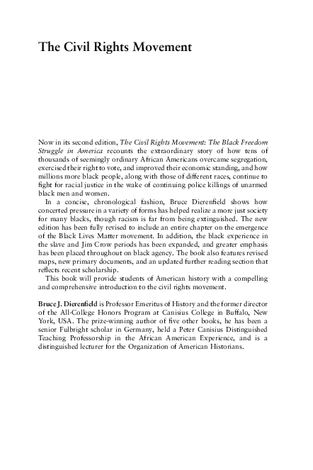 (PDF) The Civil Rights Movement