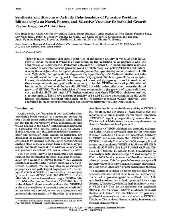 (PDF) Synthesis and Structure–Activity Relationships for the Fungicidal ...
