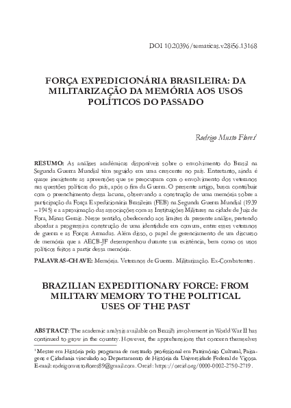 Pdf Força Expedicionária Brasileira