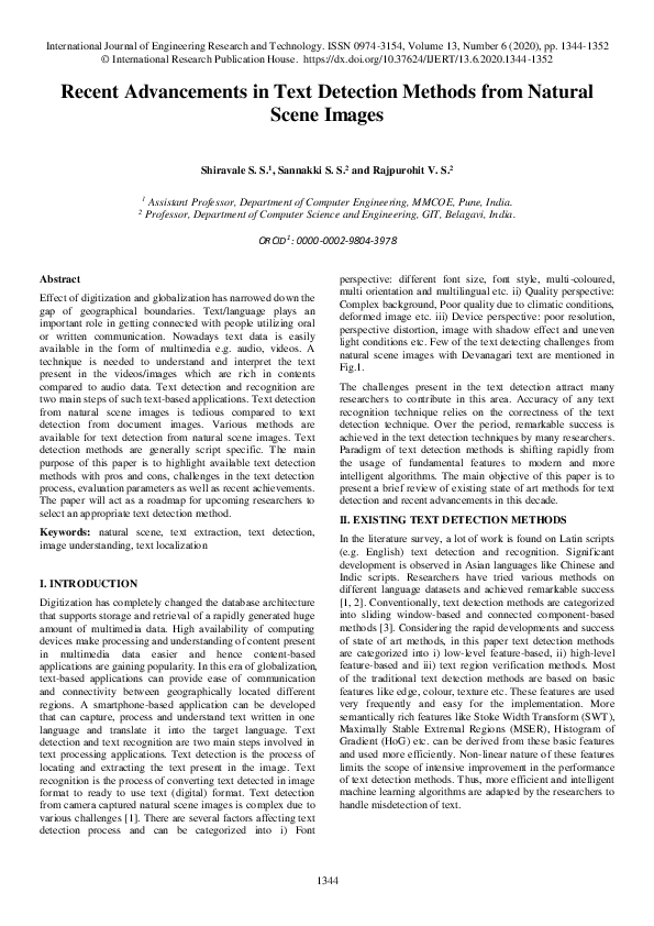 Recent Advancements in Text Detection Methods from Natural Scene Images