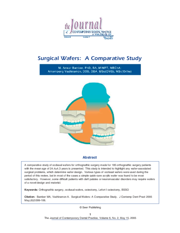 (PDF) Surgical Wafers: A Comparative Study