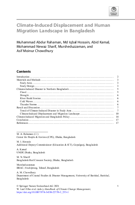(PDF) Climate-Induced Displacement and Human Migration Landscape in ...