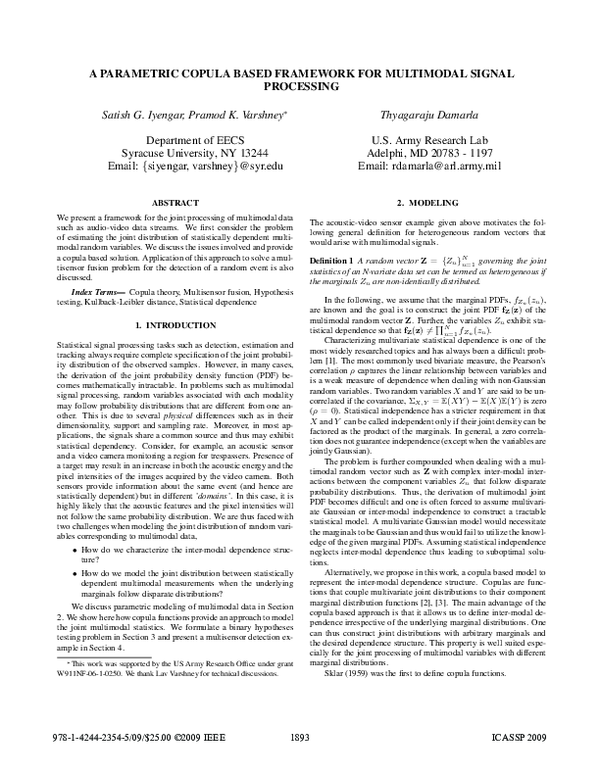 Pdf A Parametric Copula Based Framework For Multimodal Signal Processing Thyagaraju Damarla 1093
