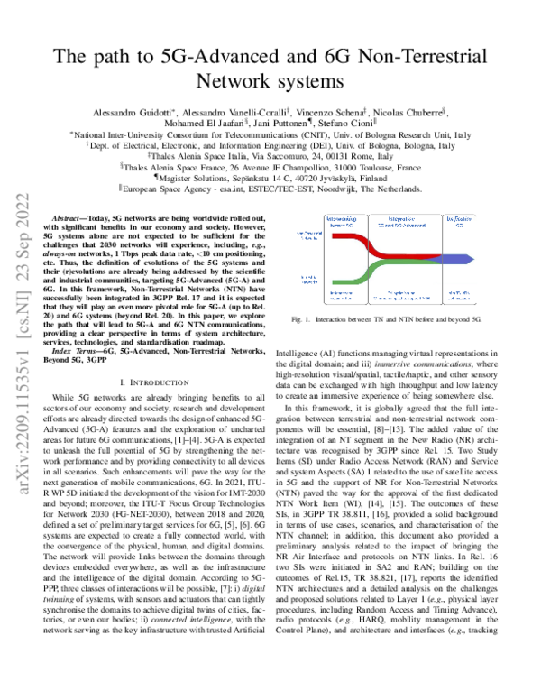 (PDF) The path to 5G-Advanced and 6G Non-Terrestrial Network systems