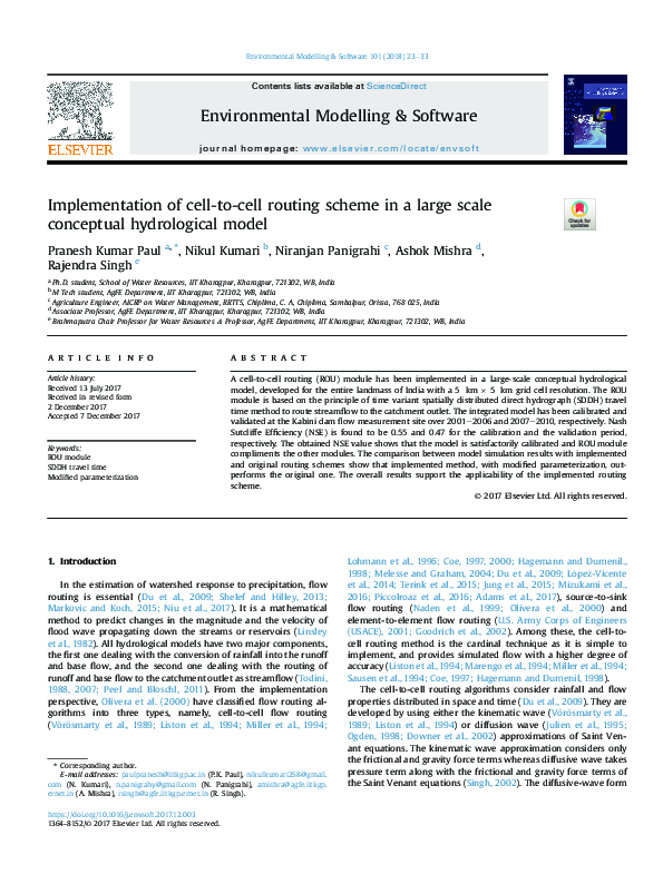 (PDF) Implementation of cell-to-cell routing scheme in a large scale ...