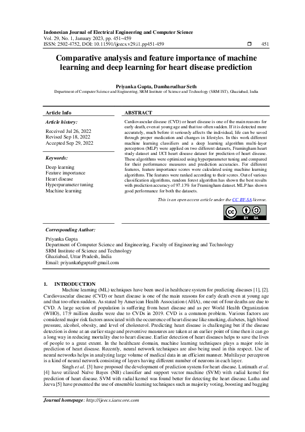 Pdf Comparative Analysis And Feature Importance Of Machine Learning