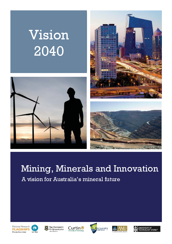 (PDF) Vision 2040: Mining, minerals and innovation - A vision for ...