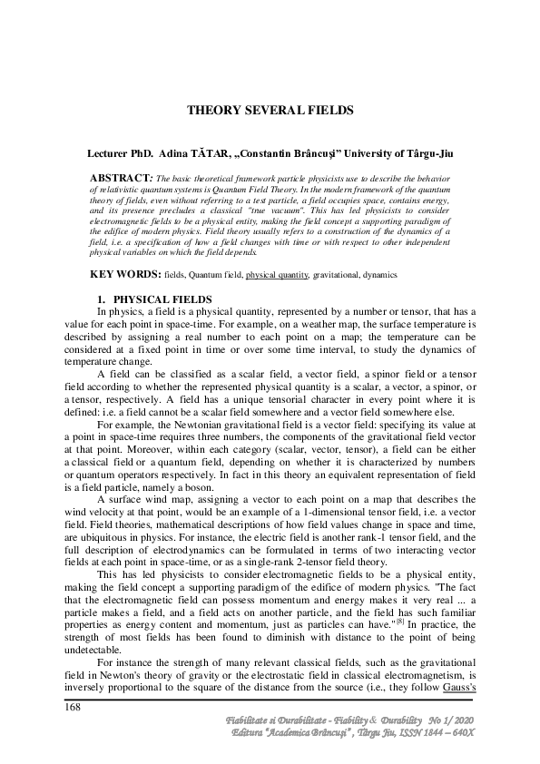 (PDF) Theory Several Fields