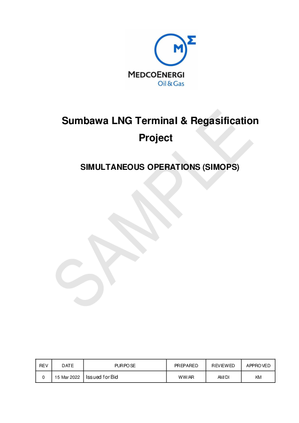 (PDF) . Sumbawa SIMOPS Management Plan Rev