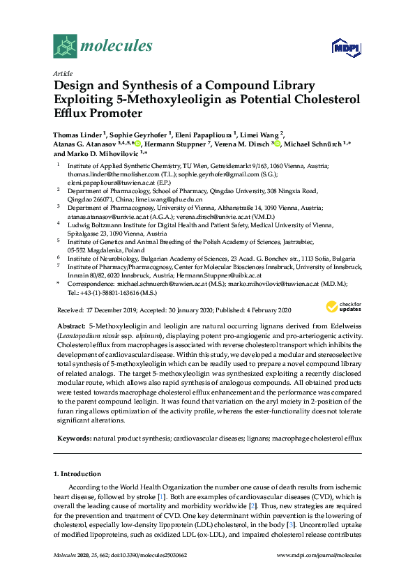 (PDF) Design and Synthesis of a Compound Library Exploiting 5 ...