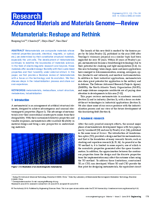 (PDF) Advanced Materials and Materials Genome—Review