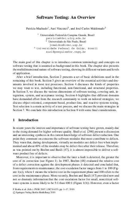 (PDF) Essentials of Software Testing Methods