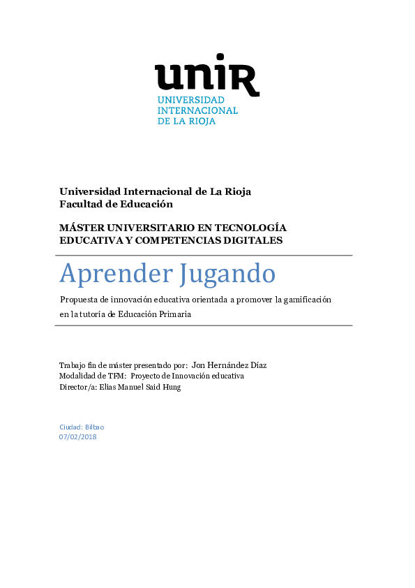 (PDF) Aprender Jugando