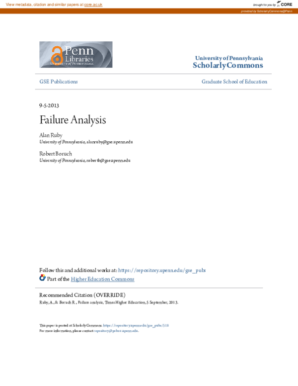 (PDF) Failure Analysis