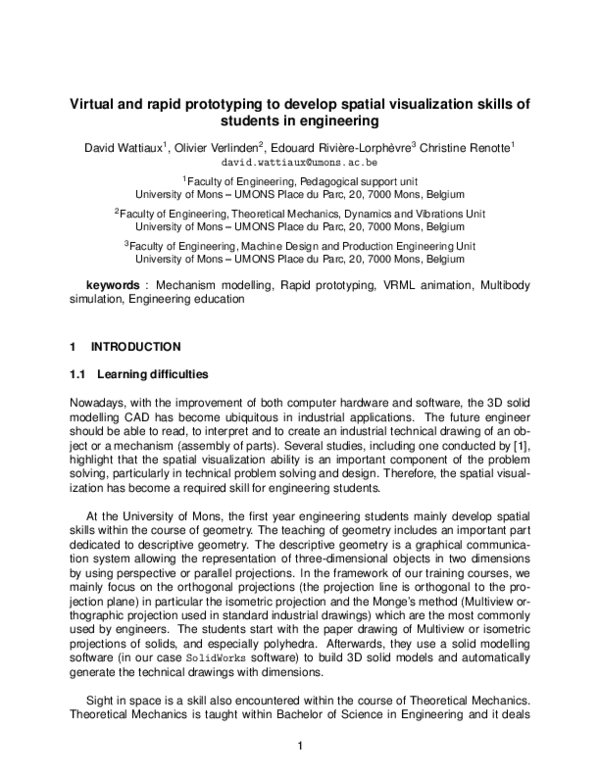 (PDF) Virtual and rapid prototyping to develop spatial visualization ...