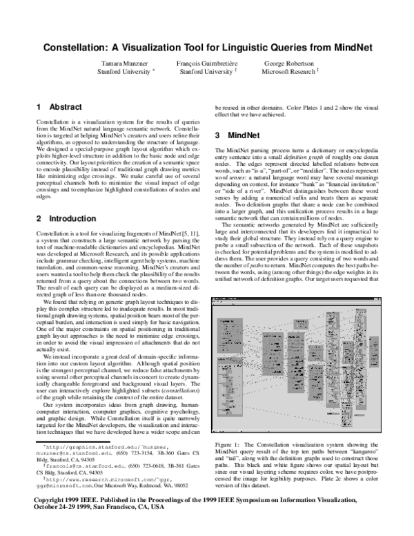 (PDF) Constellation: a visualization tool for linguistic queries from MindNet