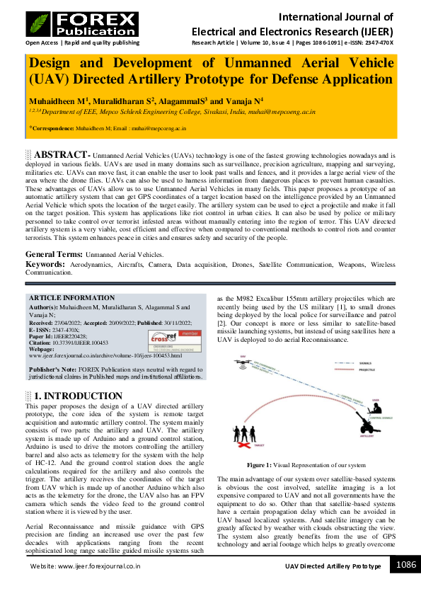 (PDF) Design and Development of Unmanned Aerial Vehicle (UAV) Directed ...