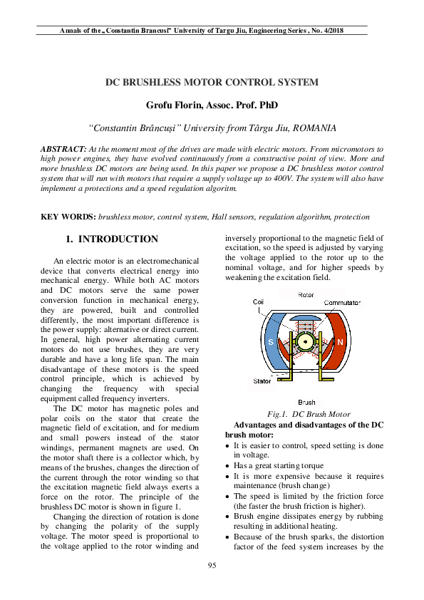 (PDF) DC Brushless Motor Control System
